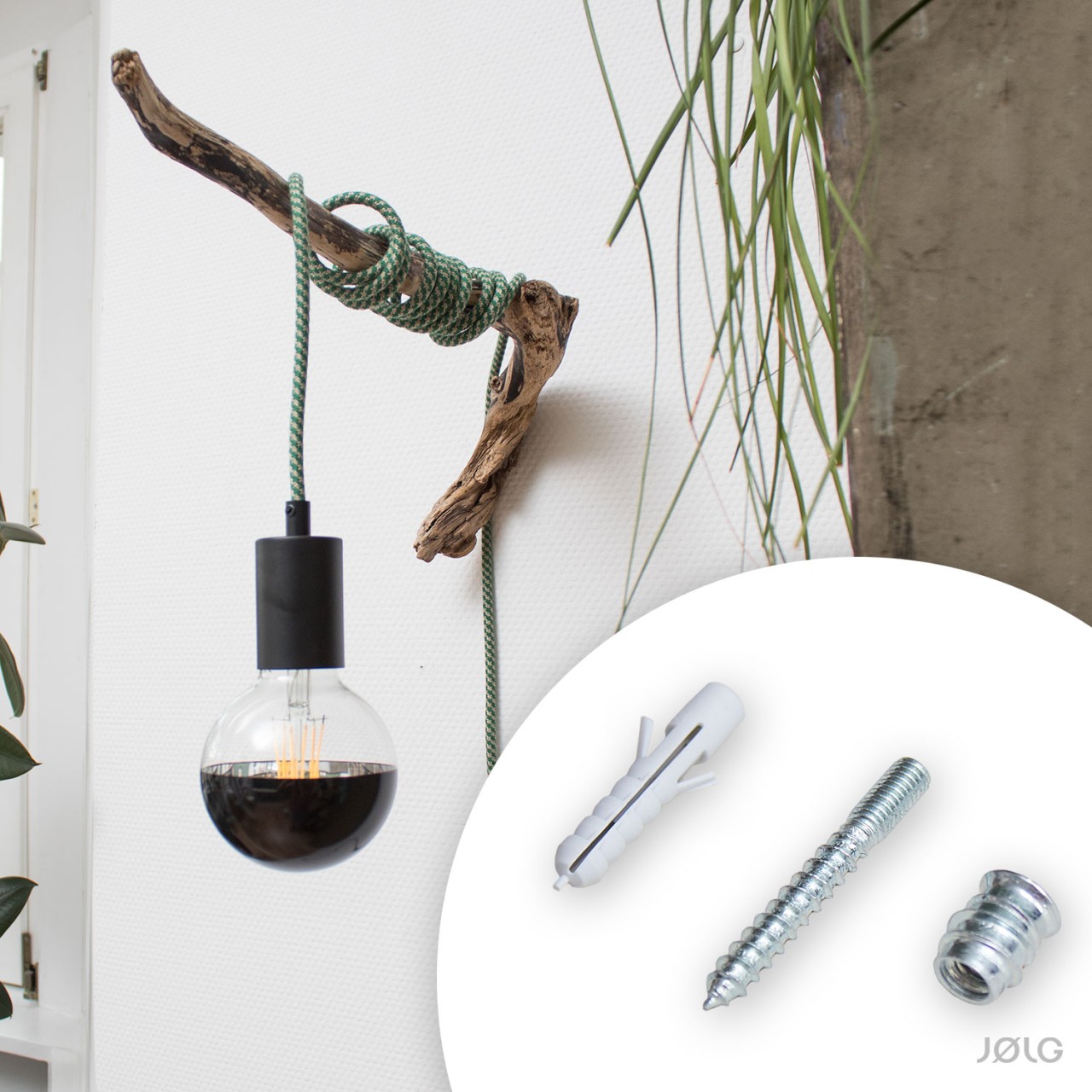 Wandhalterung für Hängeleuchten zum Selbstbau einer individuellen ...